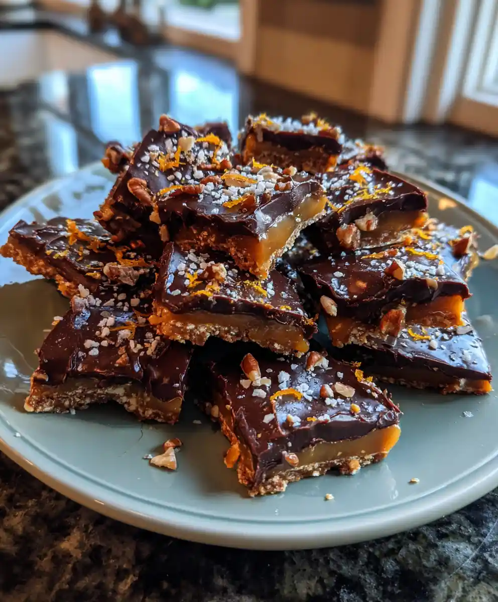 Vanilla Pecan Pralines With Orange Chocolate Drizzle